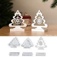 China Aromatherapy gypsum Christmas tree snowflake hanging ornament silicone mold DIY crystal resin dropper mold for sale