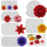 China Crystal Dropping Gel Flower Silicone Mold DIY Rose Lotus Chrysanthemum Egg Flower Ornament Mold for sale