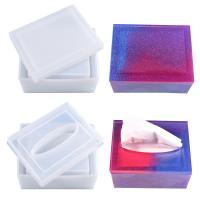 China DIY crystal dropper mold, tissue box, daily necessities, napkins, car mounted tissue box, silicone mold for sale