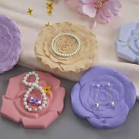 China DIY Glue Rose Jewelry Tray, Ring Earring Storage Tray, Gypsum Cup Mat, Silicone Mold for sale