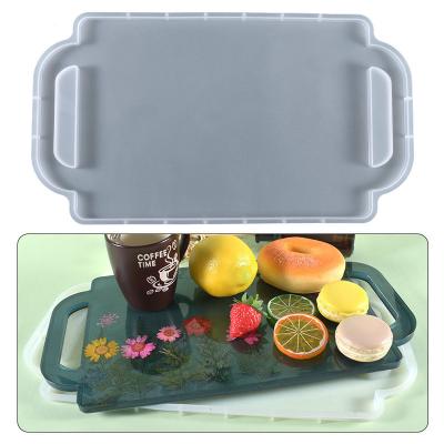 China DIY crystal dropper mold, simple tray, fruit tea cup tray, silicone mold, Amazon hot selling for sale