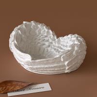 China Aromatherapy gypsum bird wing storage box mold DIY aroma candle cup ornament silicone mold for sale