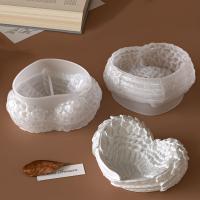 China Aromatherapy gypsum bird wing storage box mold DIY aroma candle cup ornament silicone mold for sale