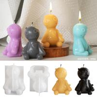 China DIY dropper mold 3D three-dimensional funny patch doll gypsum candle decoration ornament silicone mold for sale