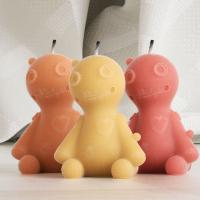 China DIY dropper mold 3D three-dimensional funny patch doll gypsum candle decoration ornament silicone mold for sale