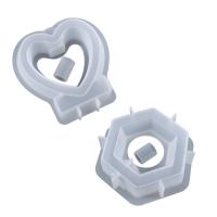 China DIY crystal dropper mold hexagonal, heart-shaped flower pot test tube culture water plant silicone mold for sale