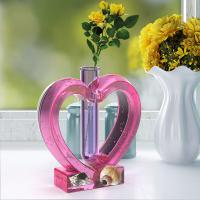 China DIY crystal dropper mold hexagonal, heart-shaped flower pot test tube culture water plant silicone mold for sale