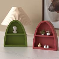 China DIY Aromatherapy Gypsum Arched Two Grid Storage Tray Mold, Small Doll Jewelry Display Platform, Silicone Mold for sale