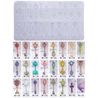 China DIY crystal dropper mold, whole board key collection pendant, hanging decoration, simulated silicone mold for sale
