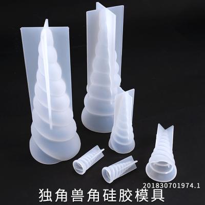 China DIY Crystal Drop Glue Mold Unicorn Corner Mirror Large, Medium, Small, Three Unicorn Corner Silicone Molds for sale