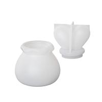 China DIY crystal dropper rabbit ear cover lace storage box storage can gypsum candle cup silicone mold for sale