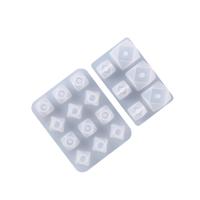 China DIY Crystal Drip Glue Hand String Bead Mold with Curved Cut Surface Diamond Bead Hanging Bead Silicone Mold for sale