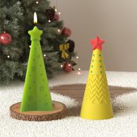 China DIY Five pointed Star Cone Multi sided Vertebral Candle Pendant Silicone Mold Aromatherapy Gypsum Christmas Mold for sale