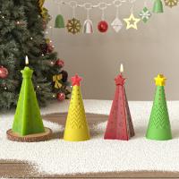 China DIY Five pointed Star Cone Multi sided Vertebral Candle Pendant Silicone Mold Aromatherapy Gypsum Christmas Mold for sale