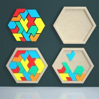 China DIY crystal drop glue mold hexagonal tangram puzzle home decoration silicone mold wholesale for sale
