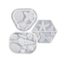 China Crystal dropper DIY ocean shell starfish conch seahorse tail pendant silicone mold for sale
