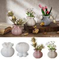 China DIY Mirror Resin Lucky Bag Vase Dropping Mold Aromatherapy Gypsum Storage Can Flower Utensils Silicone Mold for sale
