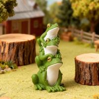 China Easter Candle Silicone Mold Stacking Three Frogs and Two Frogs Candle Ornament Gypsum Mold for sale
