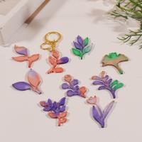 China DIY crystal drop glue flower shaped earring pendant mold, leaf bouquet flower, rose petal shaped pendant hanging mold for sale