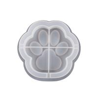 China DIY resin dropper mold cat paw ashtray mirror new cat paw meat pad storage box gypsum silicone mold for sale