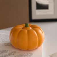 China Halloween Simple Dropping Plaster Pumpkin Storage Box Silicone Mold DIY Aromatherapy Candle Cup Mold for sale