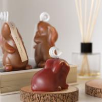 China Easter 3D 3D Rabbit Ornament Silicone Mold DIY Aromatherapy Candle Gypsum Resin Grinding Machine for sale