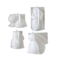 China Easter 3D 3D Rabbit Ornament Silicone Mold DIY Aromatherapy Candle Gypsum Resin Grinding Machine for sale