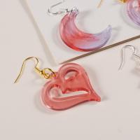 China DIY Drip Glue Earrings Grinding Mirror Collection Love Moon Leaves Music Box Tape Earrings Pendant Silicone Mold for sale
