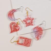 China DIY Drip Glue Earrings Grinding Mirror Collection Love Moon Leaves Music Box Tape Earrings Pendant Silicone Mold for sale