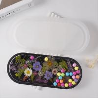 China Crystal dropper resin oval dish storage box silicone mold DIY gypsum dish decoration grinding tool for sale
