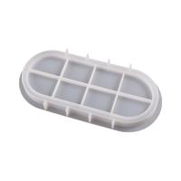 China Crystal dropper resin oval dish storage box silicone mold DIY gypsum dish decoration grinding tool for sale