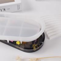 China Crystal dropper resin oval dish storage box silicone mold DIY gypsum dish decoration grinding tool for sale