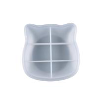China DIY Crystal Dropping Gel Mold Irregular Cat Plate Storage Box Silicone Mold for sale