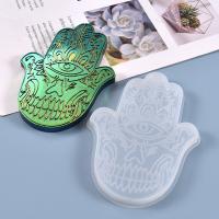 China DIY crystal dropper mold cool Fatima hand table decoration silicone mold spot wholesale for sale