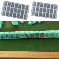 China DIY Crystal Dropping Glue Mold No. 46 All Color Thirteen Year Mahjong Silicone Mold Spot Wholesale for sale