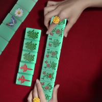 China DIY Crystal Dropping Glue Mold No. 46 All Color Thirteen Year Mahjong Silicone Mold Spot Wholesale for sale