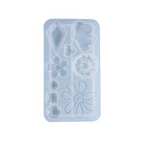 China DIY crystal drop glue mold earrings pendant homemade jewelry pendant decorative mirror silicone mold for sale