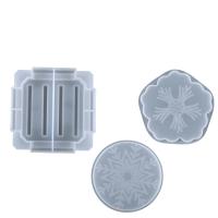China DIY crystal dropper mold irregular pattern coaster base silicone mold wholesale for sale