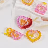 China DIY Crystal Drip Glue Love Flowing Sand Keychain Pendant Valentine's Day Gift Hanging Decoration Silicone Mold for sale