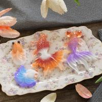 China Crystal Drip Glue DIY Goldfish Koi Earrings Pendant Keychain Fish Tank Landscape Carp Silicone Mold for sale