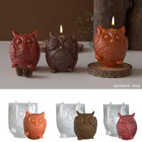 China DIY aromatherapy plaster covers the eyes, mouth, and ears, not looking, not listening, not speaking, owl candles, silicone molds for sale