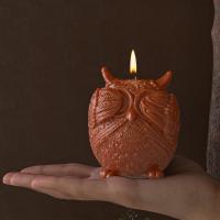 China DIY aromatherapy plaster covers the eyes, mouth, and ears, not looking, not listening, not speaking, owl candles, silicone molds for sale