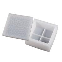 China DIY Square Diamond Storage Box Mold Stacking High Diamond Storage Box Dropping Gypsum Silicone Mold for sale