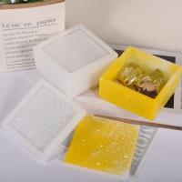 China DIY Square Diamond Storage Box Mold Stacking High Diamond Storage Box Dropping Gypsum Silicone Mold for sale