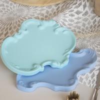 China DIY Drip Glue Gypsum Cement European Lace Relief Tray Dish Storage Tray Decoration Silicone Mold for sale