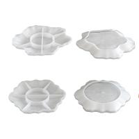 China Lotus Leaf Plate Tray Silicone Mold DIY Aromatherapy Gypsum Lotus Storage Plate Dropping Mold for sale