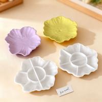 China Lotus Leaf Plate Tray Silicone Mold DIY Aromatherapy Gypsum Lotus Storage Plate Dropping Mold for sale