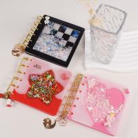 China Crystal Drip Glue Flowing Sand Notebook Mold Flowing Sand Star Love Chessboard Pattern Notebook No Seal Silicone Grinding for sale