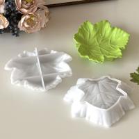 China Leaf Maple Leaf Plate Tray Silicone Mold DIY Aromatherapy Gypsum Leaf Storage Tray Dropping Mold for sale