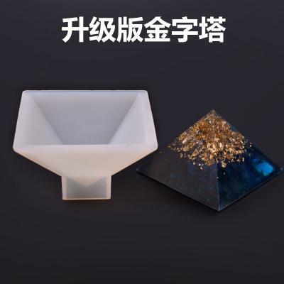 China Crystal dropper tower shaped silicone mold, no polishing, DIY handmade jewelry, resin dried flower ornament model for sale